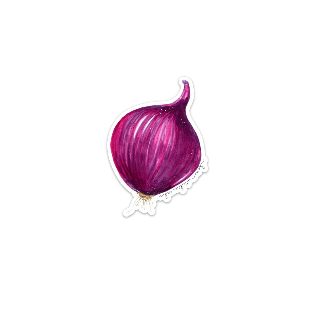 Red Onion Sticker - Etsy