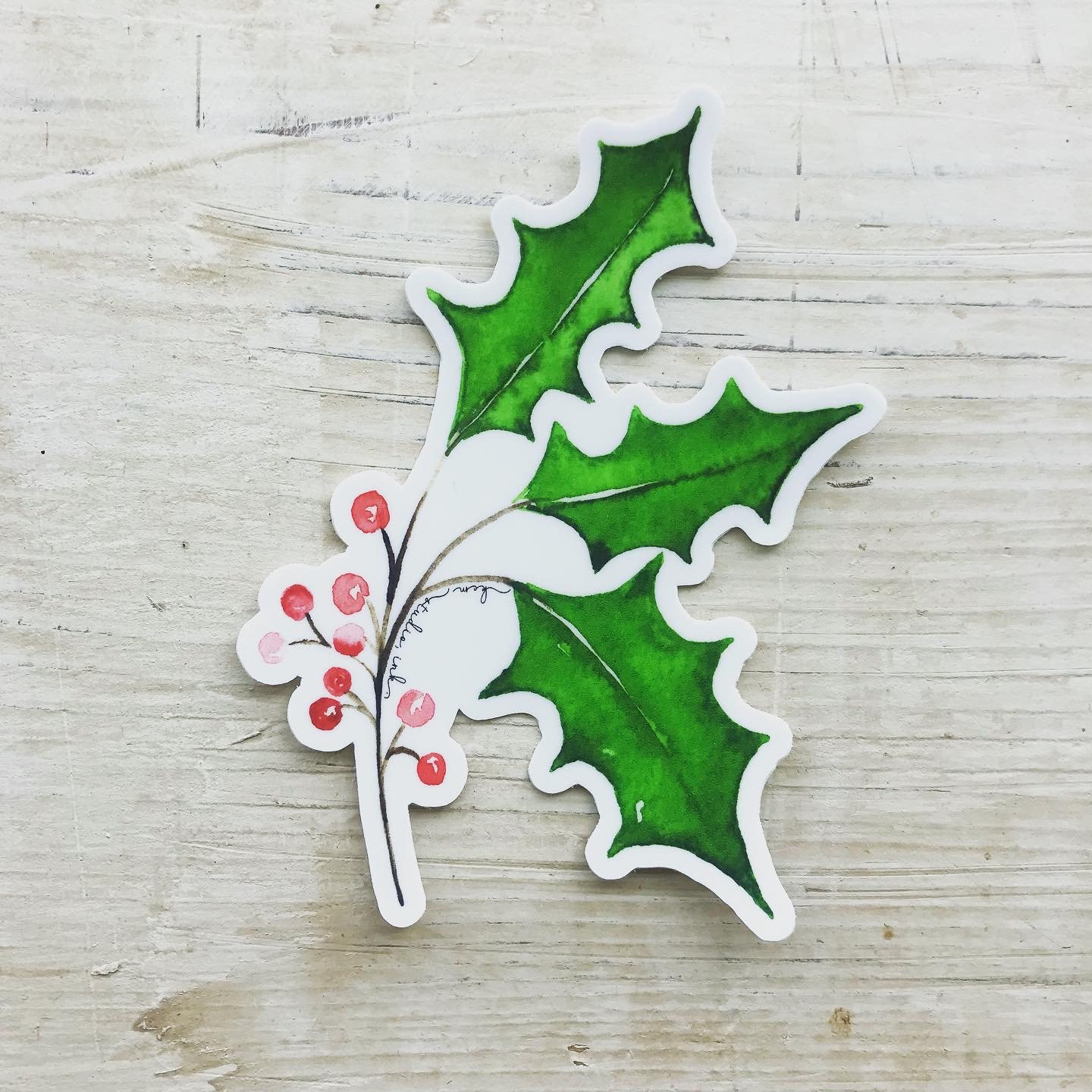 Holly Sticker - Etsy