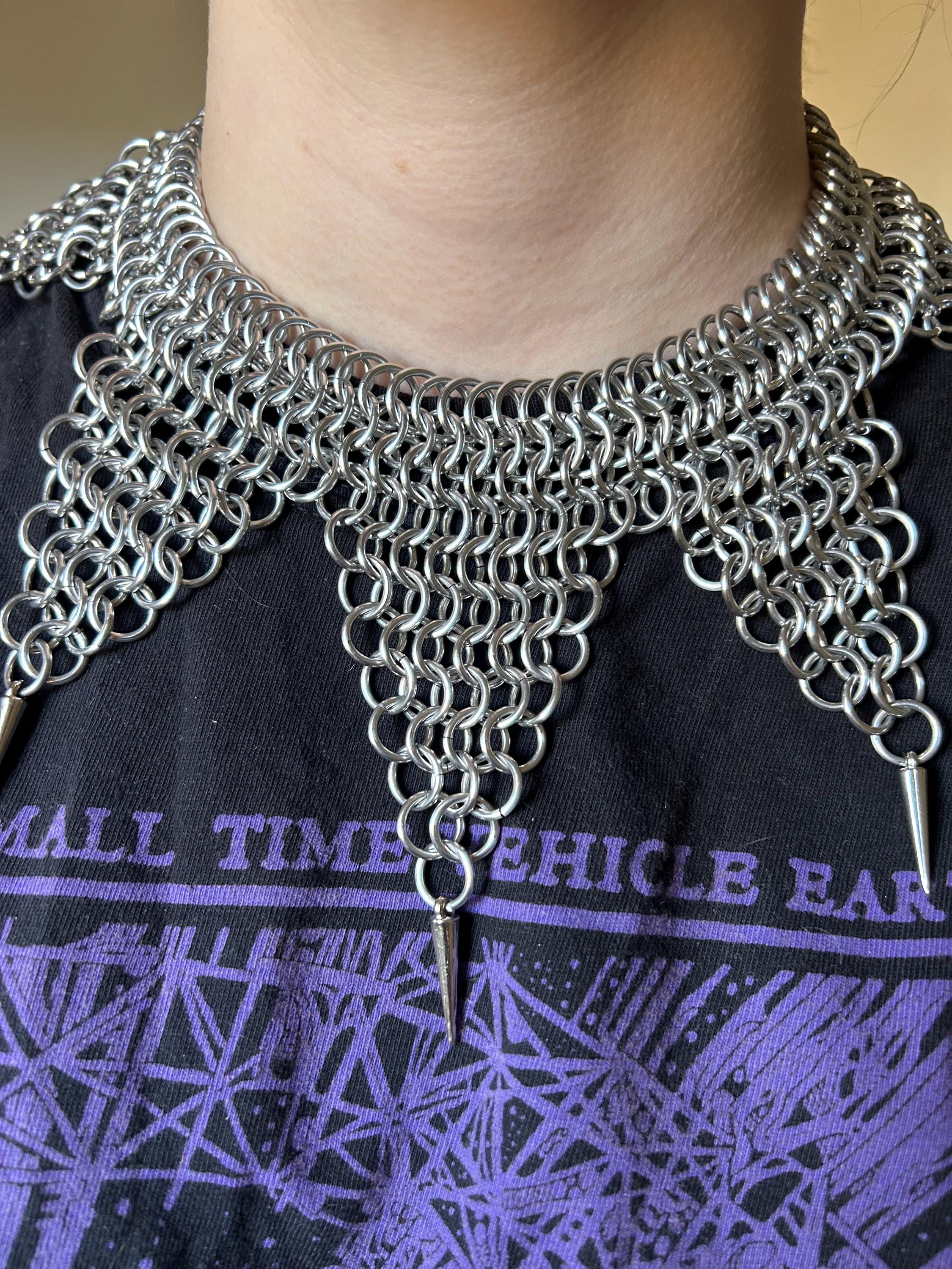 Spike Chainmail Jesters Collar - Etsy