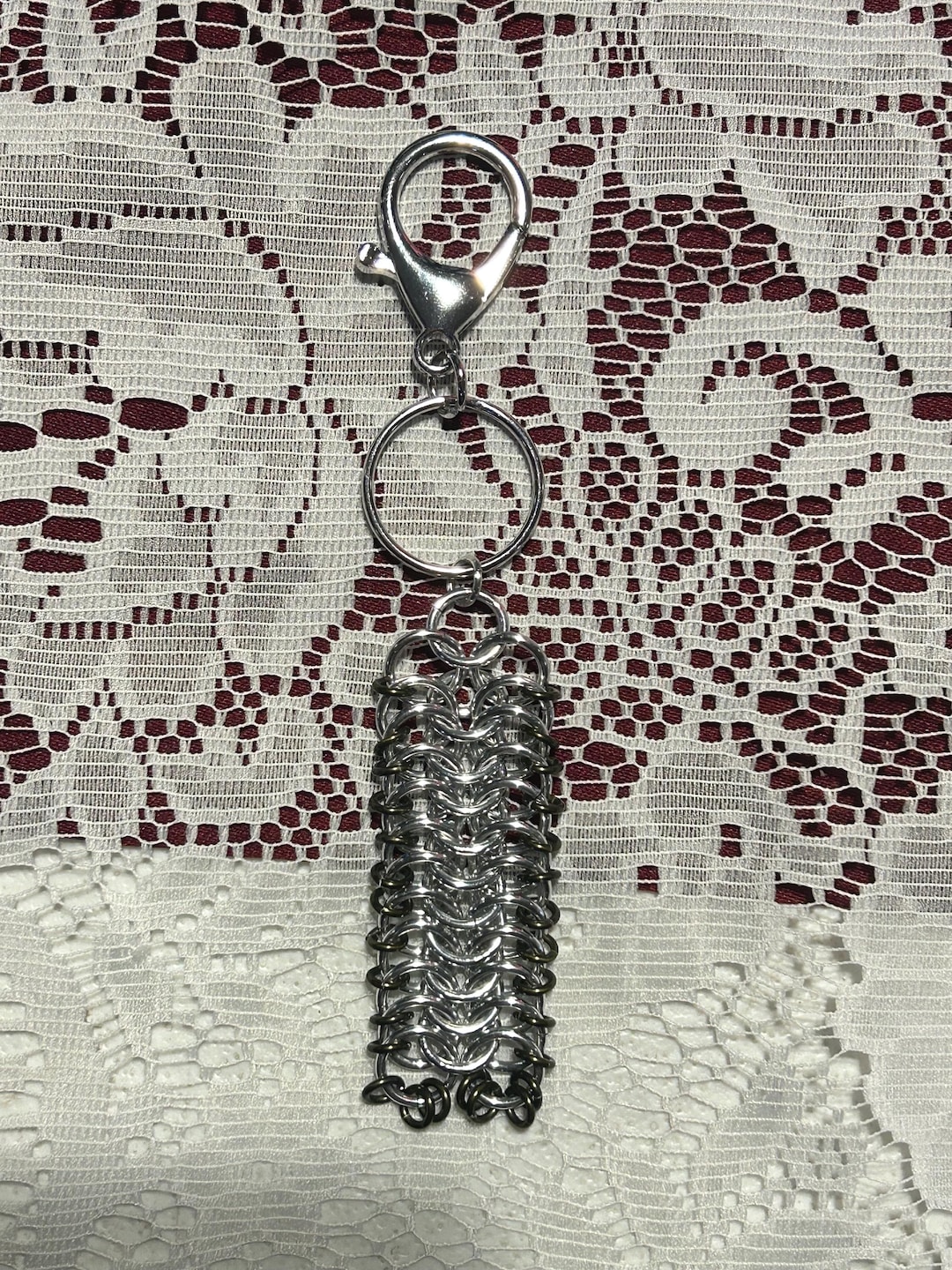 Chainmail Spine Keychain - Etsy
