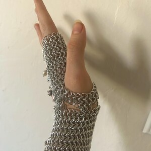 Chainmail Fingerless Gloves - Etsy