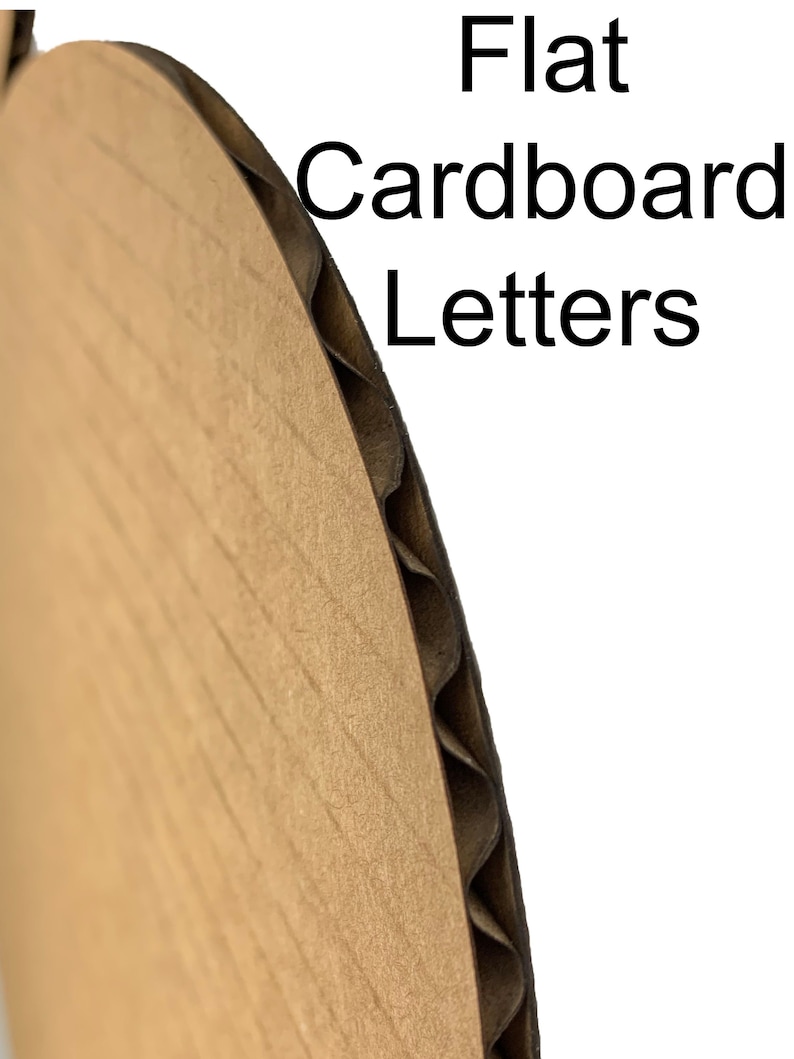 Large Cardboard Numbers Large Cardboard Letters Flat - Etsy