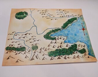 Map of Narnia, Fantasy Map, Art Print, the Lion, the Witch & the ...