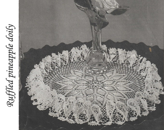Ripe Wheat Doily, PDF Pattern Download, Row by Row Instructions - Etsy ...