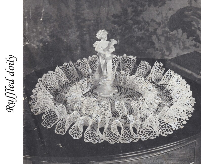 Ruffled Vintage Doily, High Quality PDF Pattern Download - Etsy