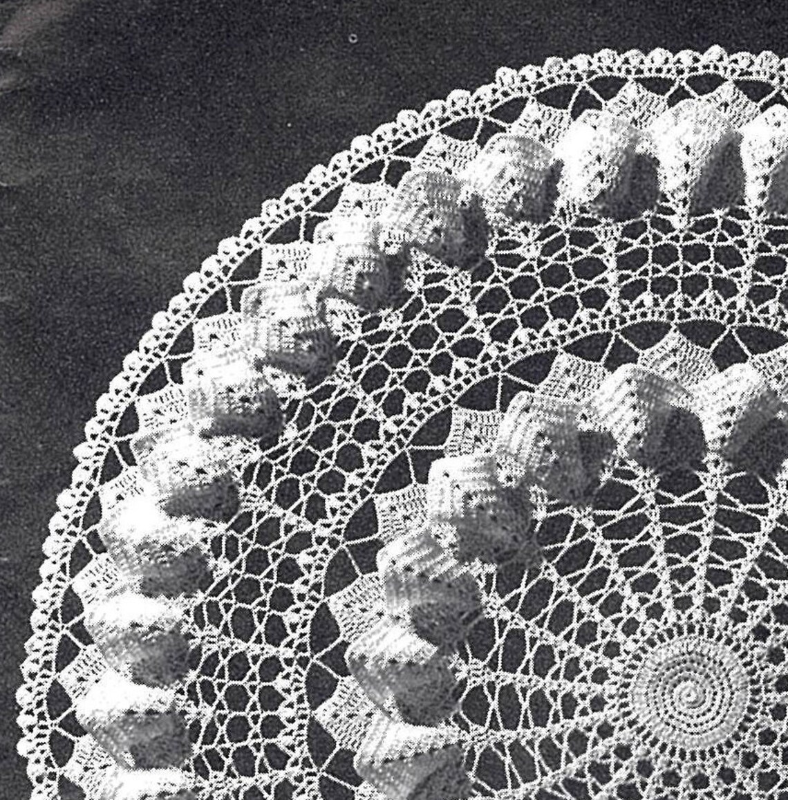 Ruffled Vintage Doily, High Quality PDF Pattern Download - Etsy