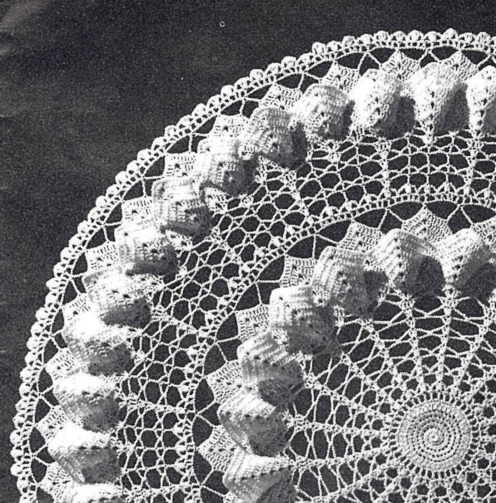 Ruffled Vintage Doily, High Quality PDF Pattern Download - Etsy