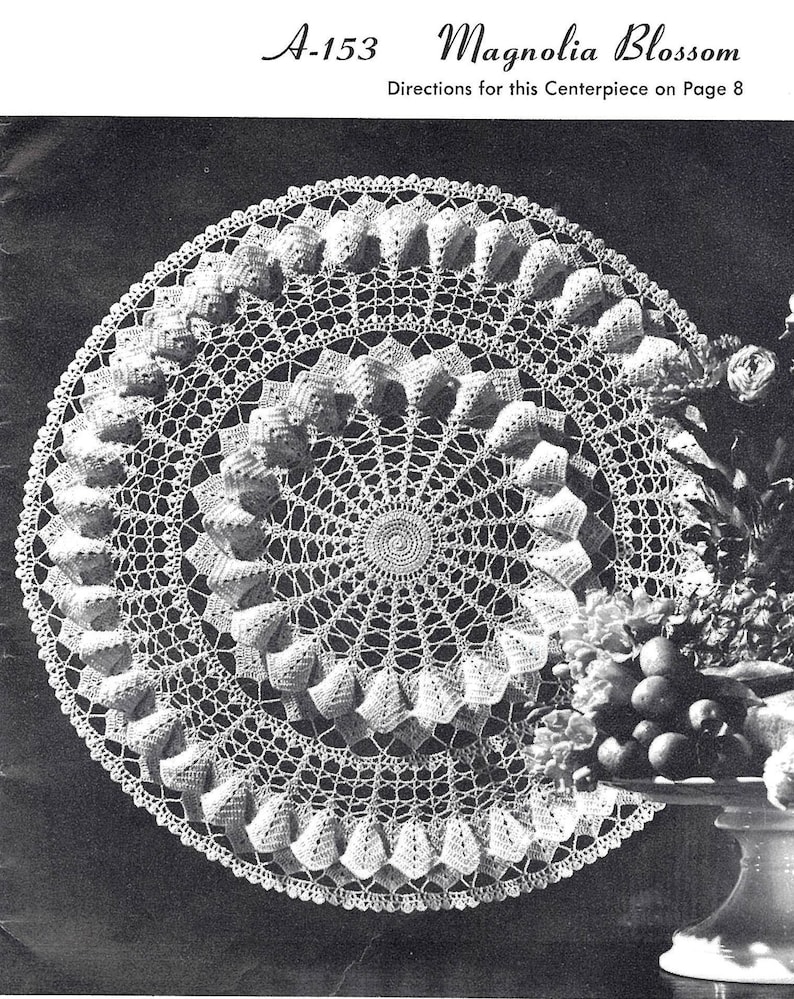 Ruffled Vintage Doily, High Quality PDF Pattern Download - Etsy