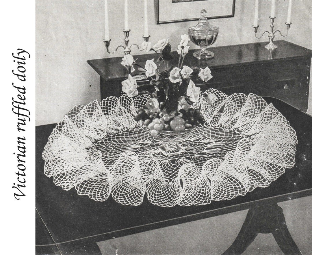 Ruffled Vintage Victorian Doily, High Quality PDF Pattern Download - Etsy