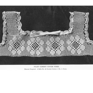 Vintage Crochet Yoke Book for Nightgowns, Summer Dresses, PDF Download ...