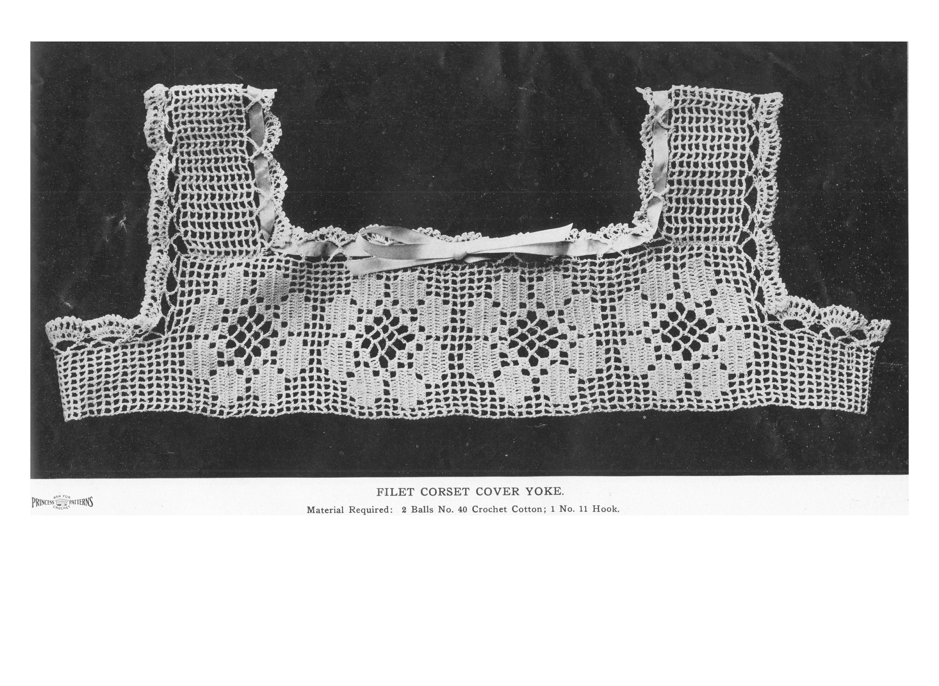 Vintage Crochet Yoke Book for Nightgowns, Summer Dresses, PDF Download ...