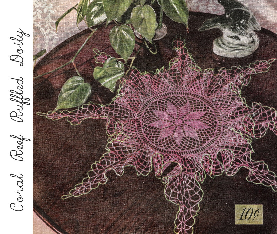 Ruffled Vintage Doily, High Quality PDF Pattern Download - Etsy