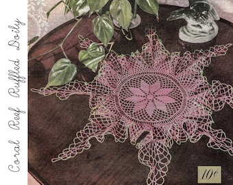 Floral Doily High Quality PDF Pattern Download Row by Row | Etsy