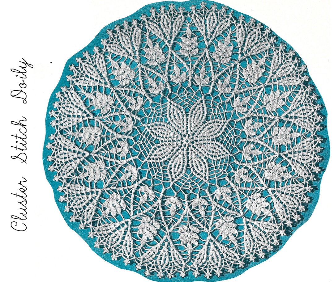 Floral Doily, High Quality PDF Pattern Download, Row by Row ...