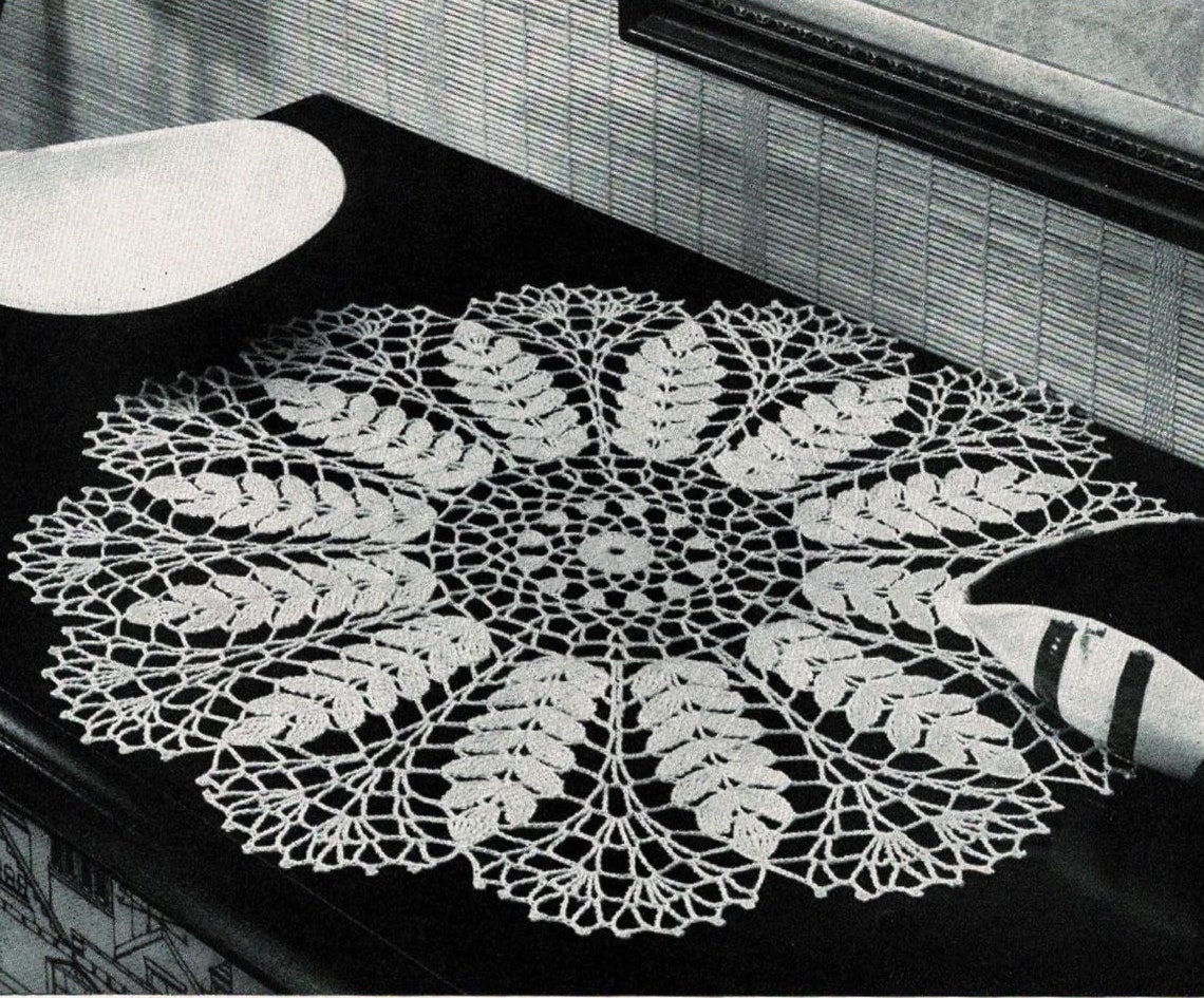 Ripe Wheat Doily, PDF Pattern Download, Row by Row Instructions - Etsy