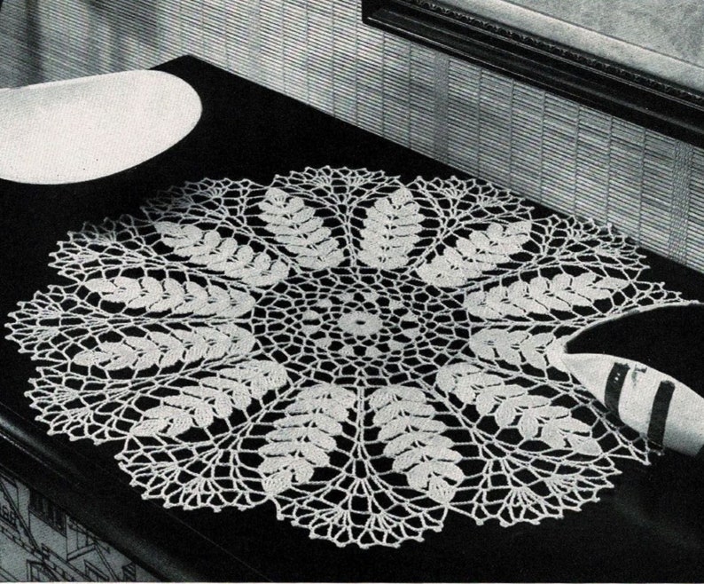 Ripe Wheat Doily, PDF Pattern Download, Row by Row Instructions - Etsy