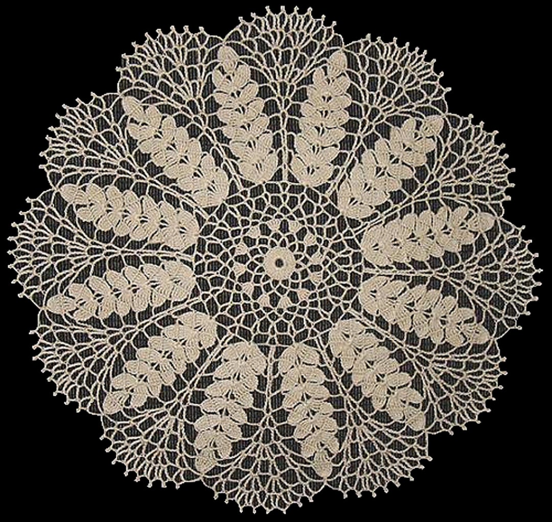 Ripe Wheat Doily, PDF Pattern Download, Row by Row Instructions - Etsy