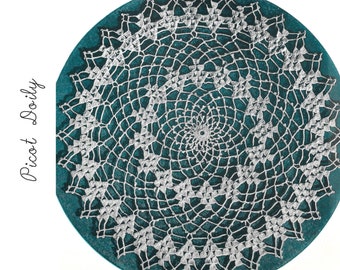 Floral Doily High Quality PDF Pattern Download Row by Row | Etsy