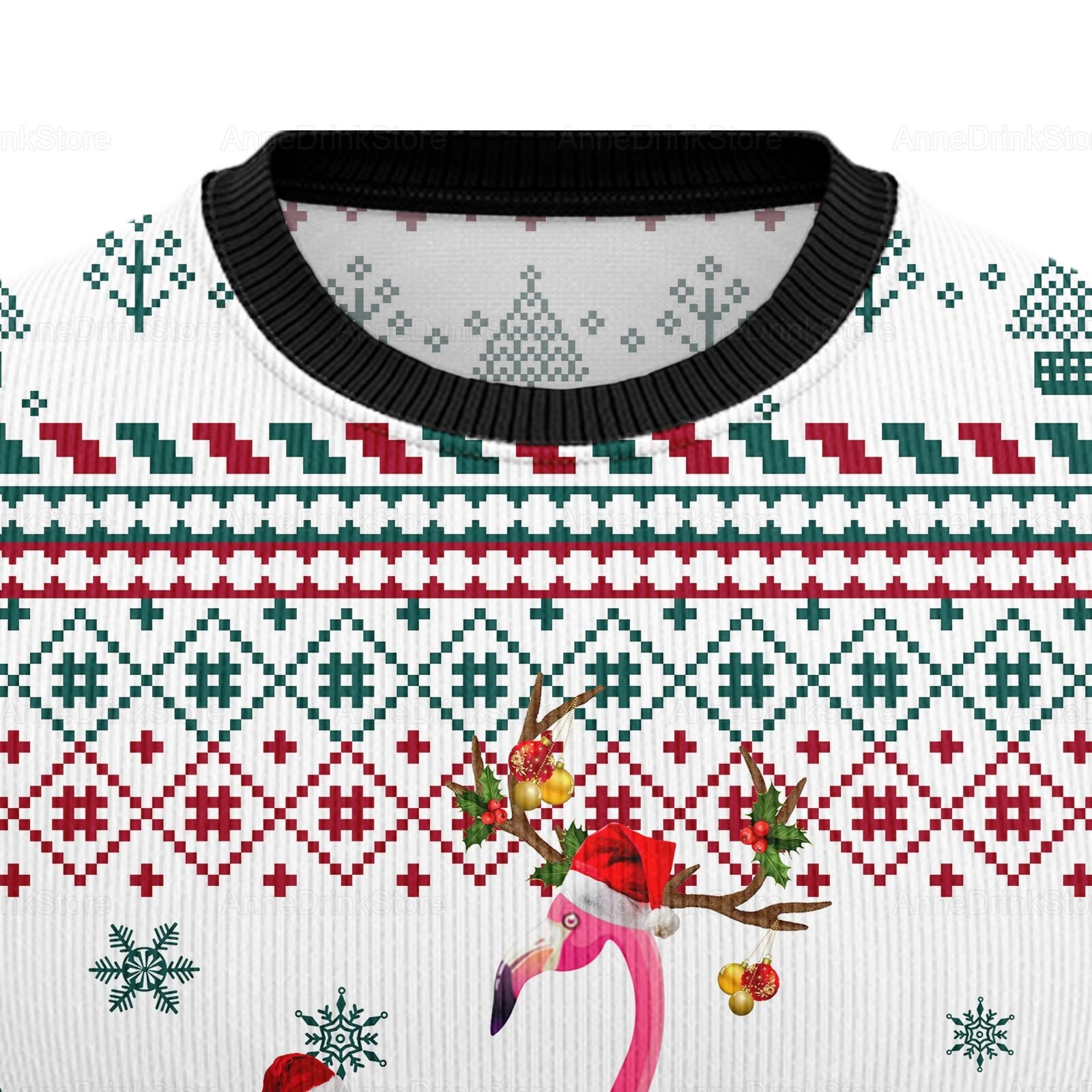 Flamingo Sweater, Christmas Sweater, Flamingo Christmas Sweater sold by ...
