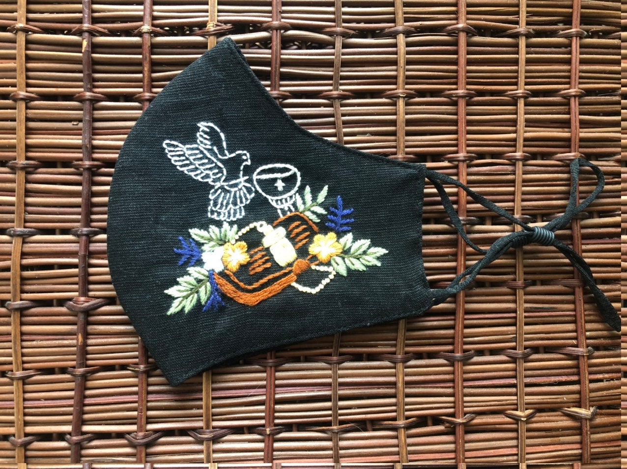 Go to Church Face Masks Embroidery Face Mask Hand | Etsy