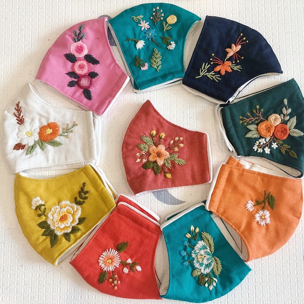 Face Mask Embroidery - Etsy