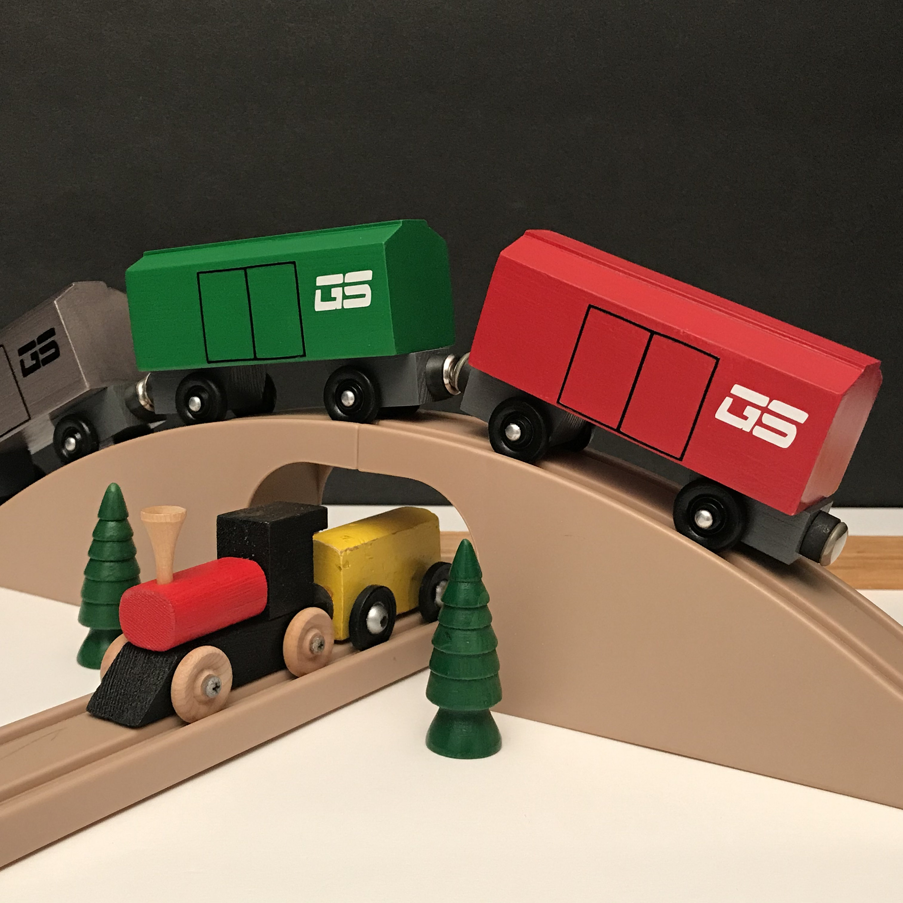 Wooden Toy Train BOXCAR Magnetic for All Popular Wooden - Etsy