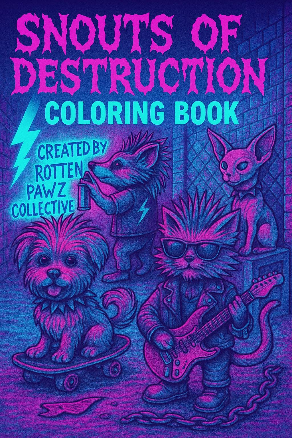 Snouts of Destruction Coloring Pages - Etsy