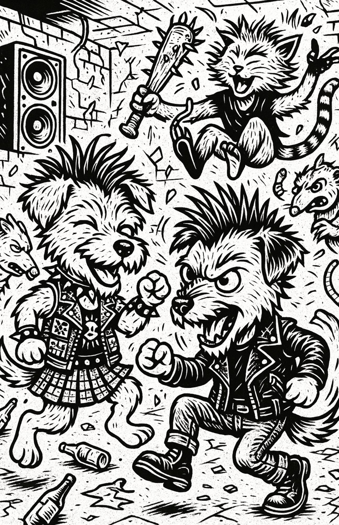 Snouts of Destruction Coloring Pages - Etsy