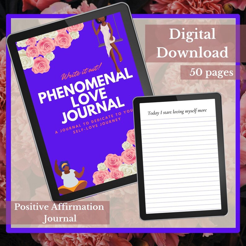 Digital Download Positive Affirmation Journal - Etsy