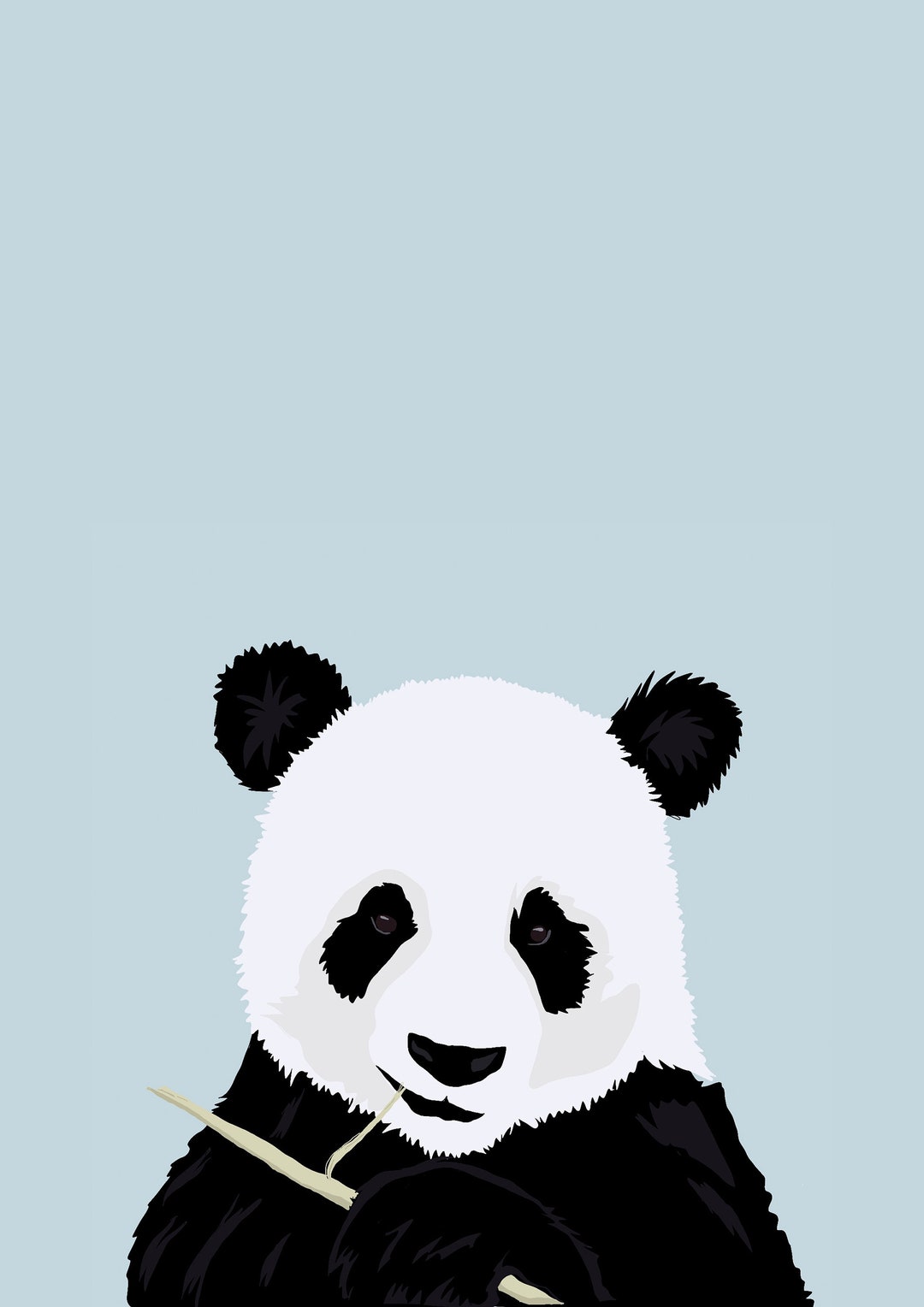 Panda Print, Printable Wall Art, Art Prints, Digital Download, Nursery ...