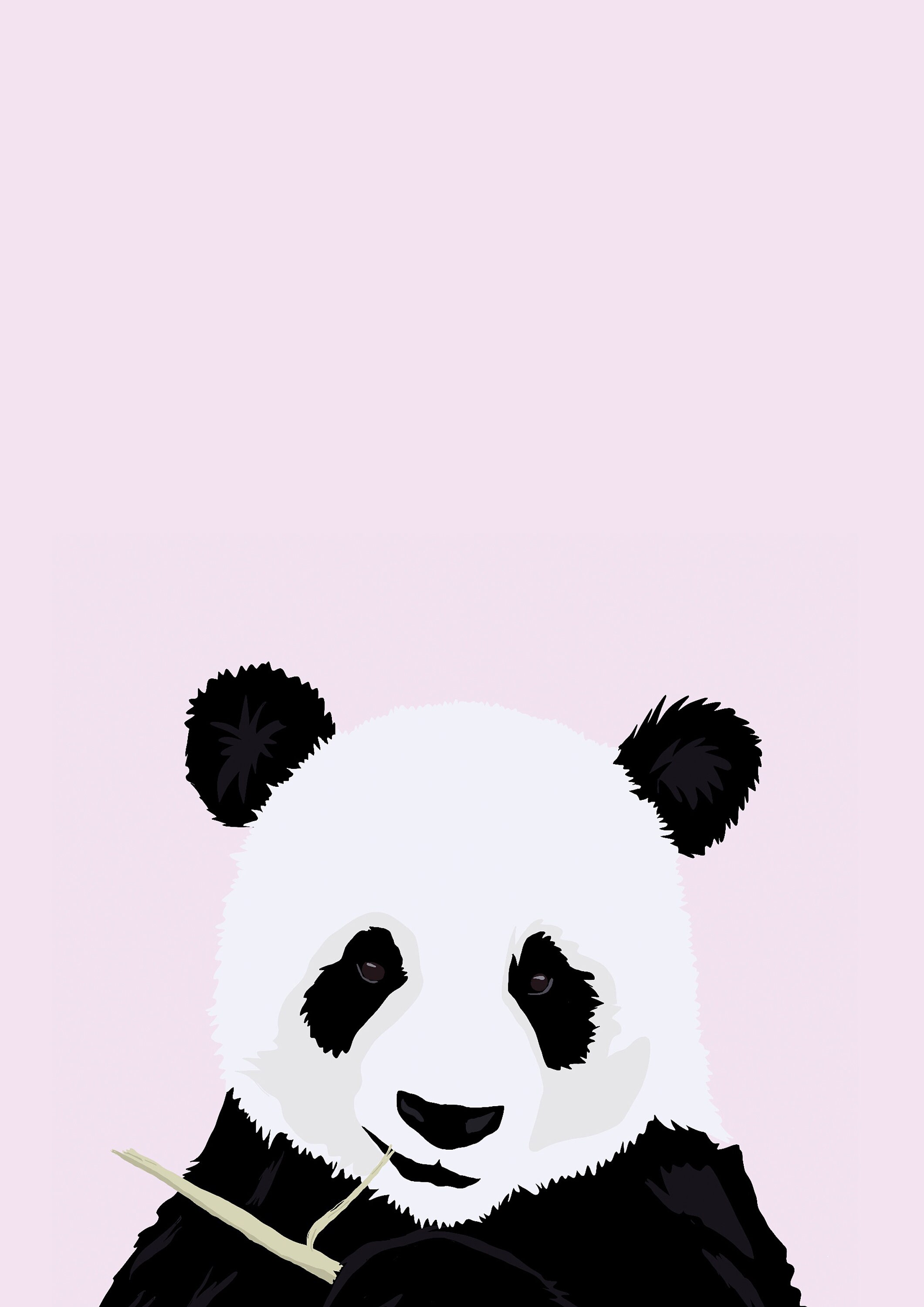 Pink Panda Print Set of 3 Printable Wall Art Art Prints - Etsy