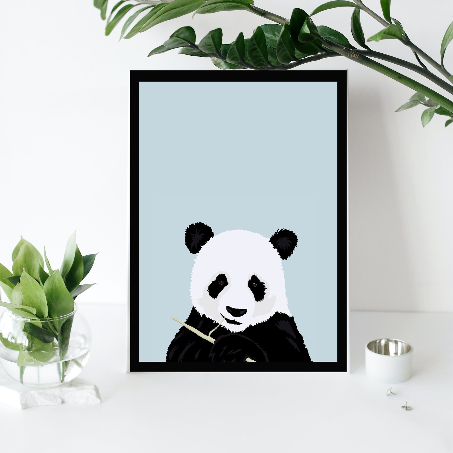 Panda Print, Printable Wall Art, Art Prints, Digital Download, Nursery ...