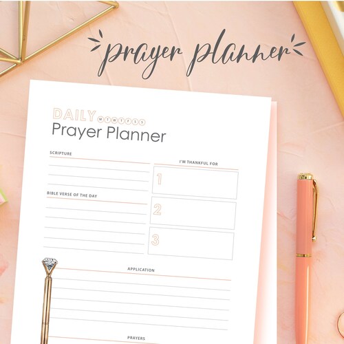 Daily Prayer Planner Prayer Planner Printable Daily Prayer | Etsy