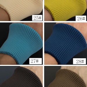 Finished Knitted Ribbed Cuffs, Thick Elastic Accessories, Down Cotton ...