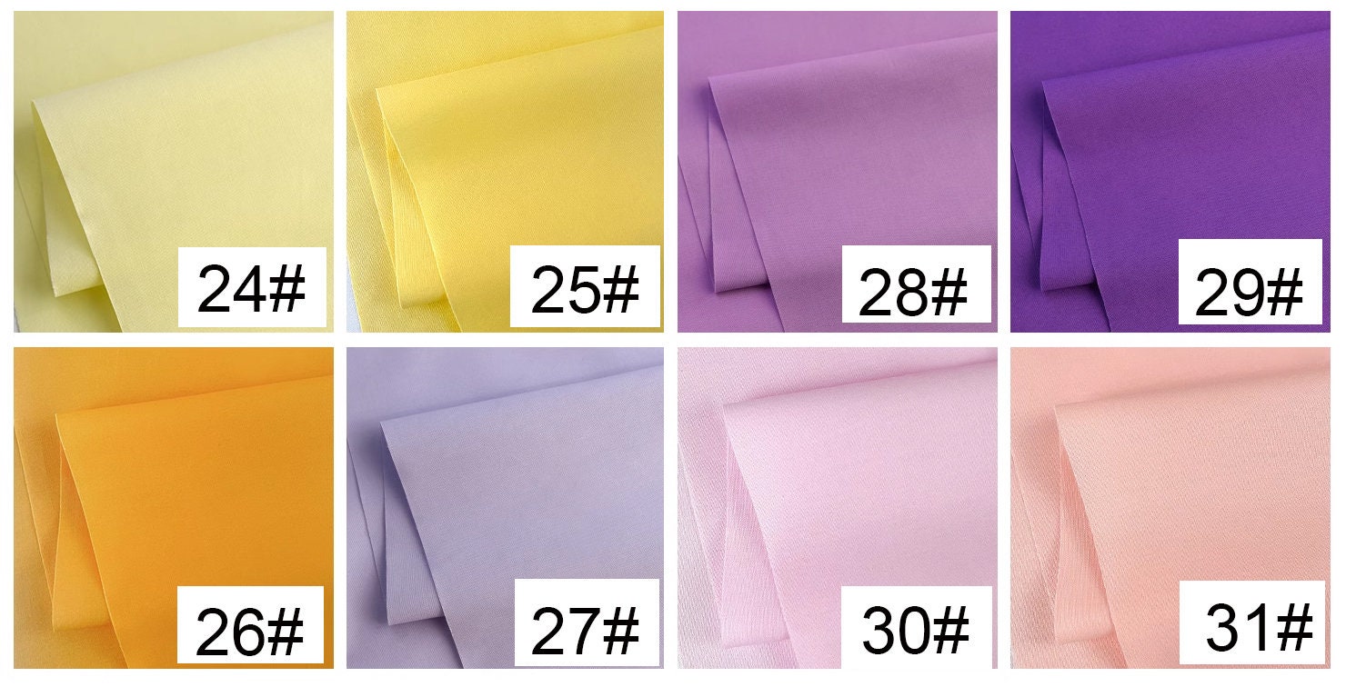 100% Pure Cotton Poplin Plain Fabric Superior Vibrant Colors 100% Pure Cotton Poplin Plain Fabric Superior Vibrant Colors