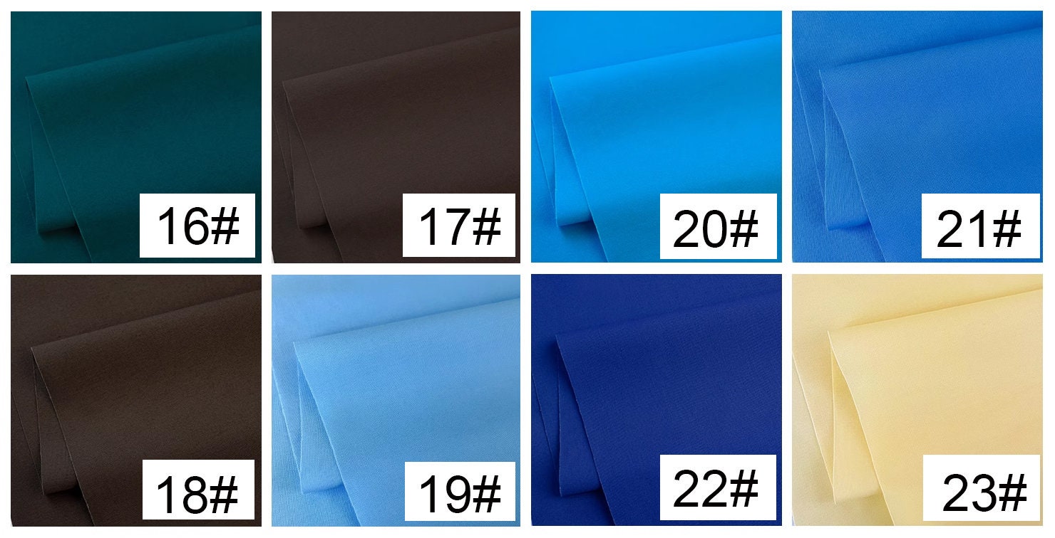 100% Pure Cotton Poplin Plain Fabric Superior Vibrant Colors 100% Pure Cotton Poplin Plain Fabric Superior Vibrant Colors