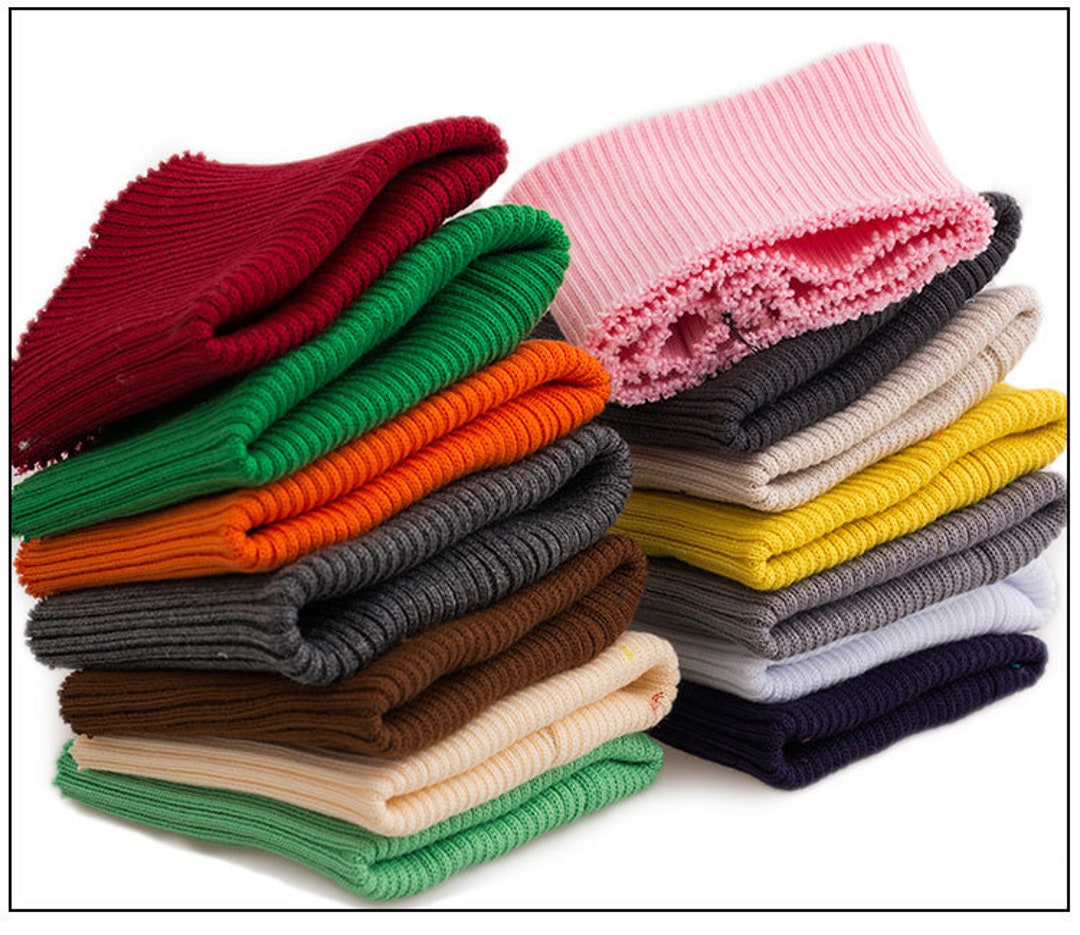 Finished Knitted Ribbed Cuffs, Thick Elastic Accessories, Down Cotton ...