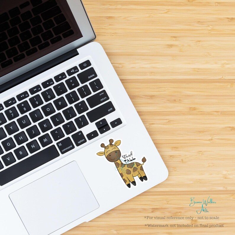 Giraffe Sticker Waterproof Vinyl Decal for Laptop, Water Bottle, Phone ...