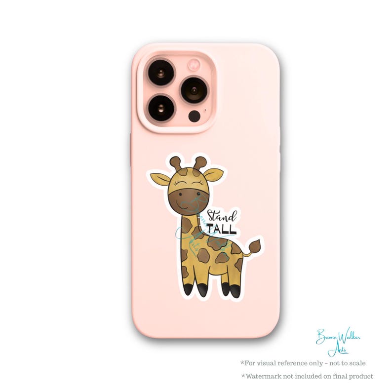 Giraffe Sticker Waterproof Vinyl Decal for Laptop, Water Bottle, Phone ...