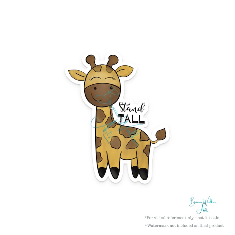 Giraffe Sticker Waterproof Vinyl Decal for Laptop, Water Bottle, Phone ...
