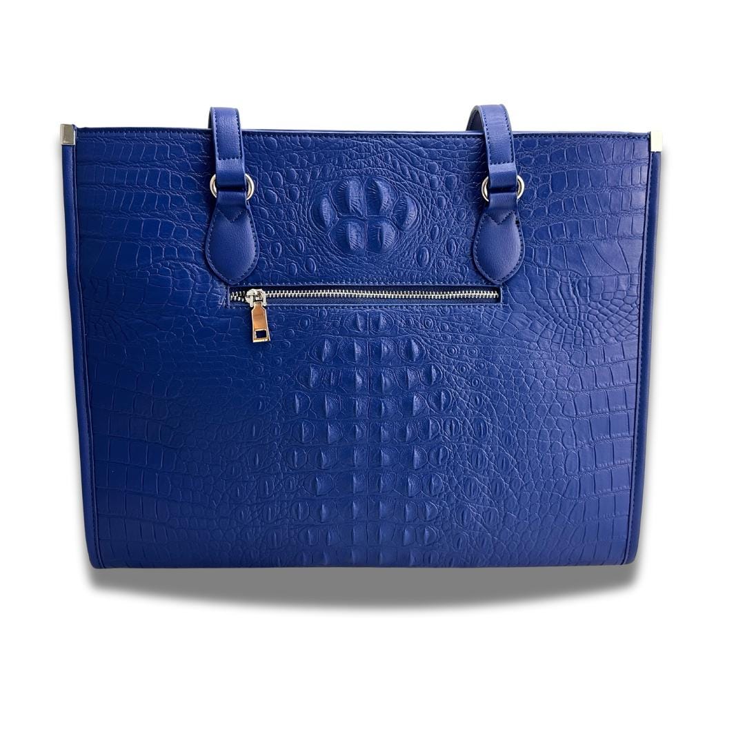 Elegant Zeta Phi Beta Tote Bag-croc-embossed Design - Etsy