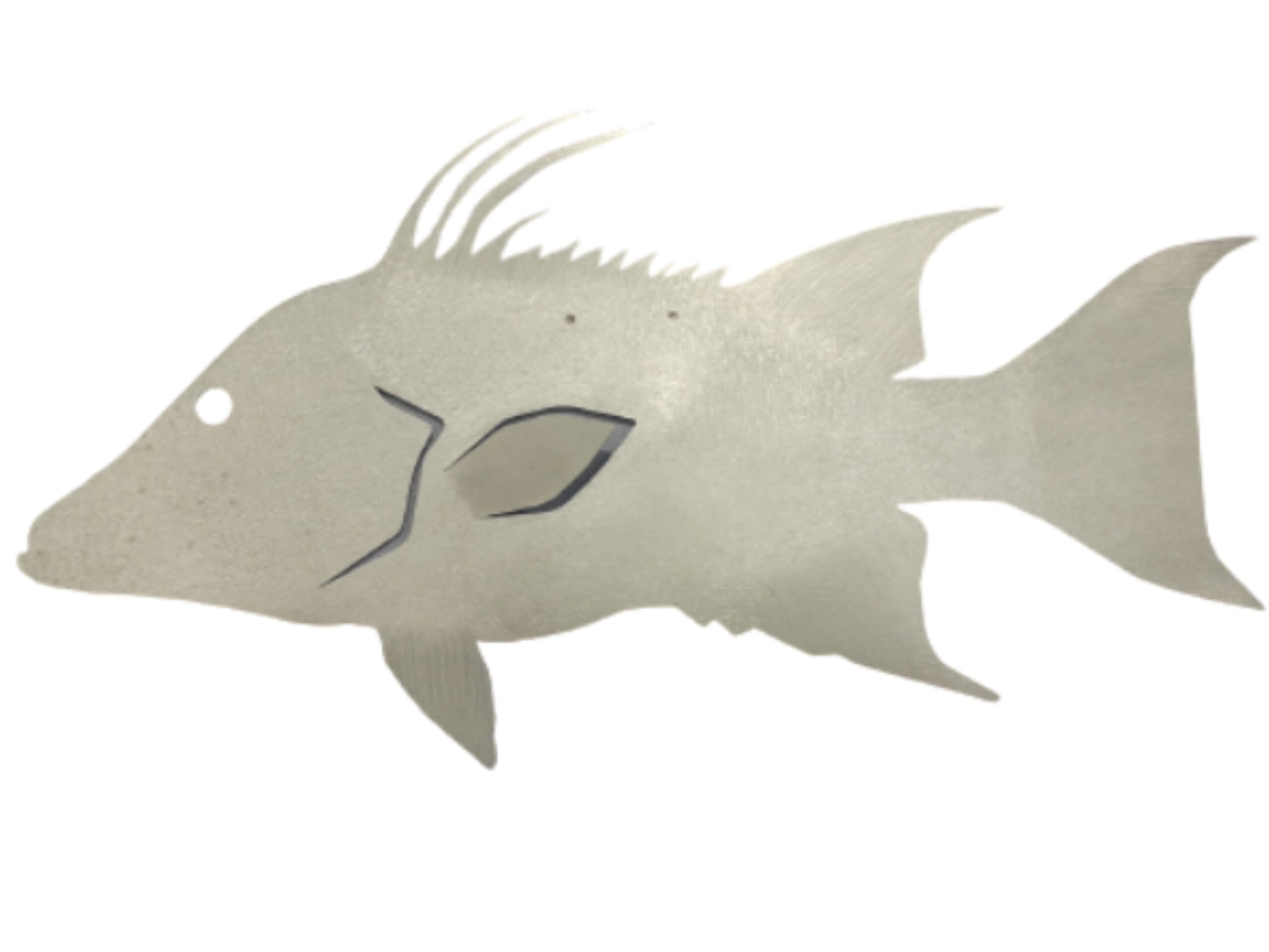Hog Fish Silhouette Metal Art Work - Etsy