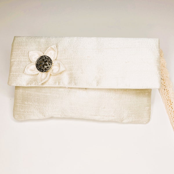 Ivory Bridal Clutch - Etsy