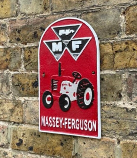 Large Cast Iron Massey Ferguson Tractor Sign Wall Plaque | Etsy