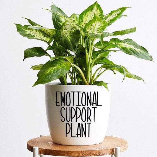 Emotional Support Plant Sticker - Etsy