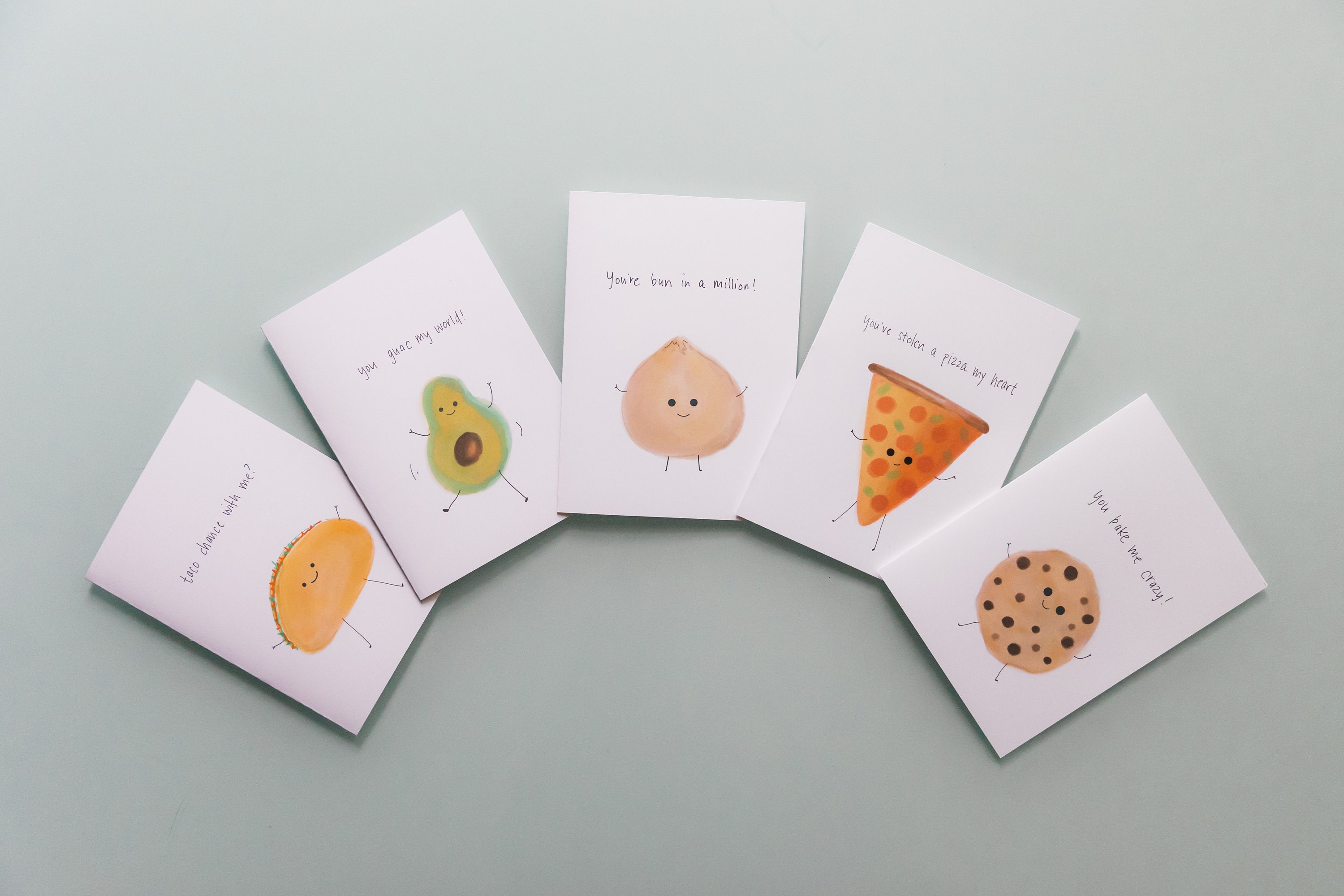 Foodie Pun Valentine's Day Greeting Cards / Love Cards - Etsy