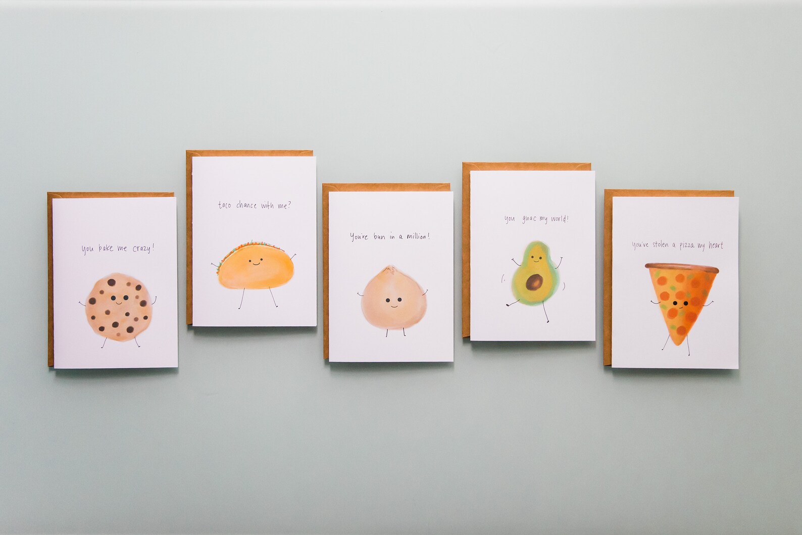 Foodie Pun Valentine's Day Greeting Cards / Love Cards - Etsy