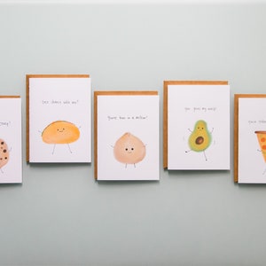 Foodie Pun Valentine's Day Greeting Cards / Love Cards - Etsy