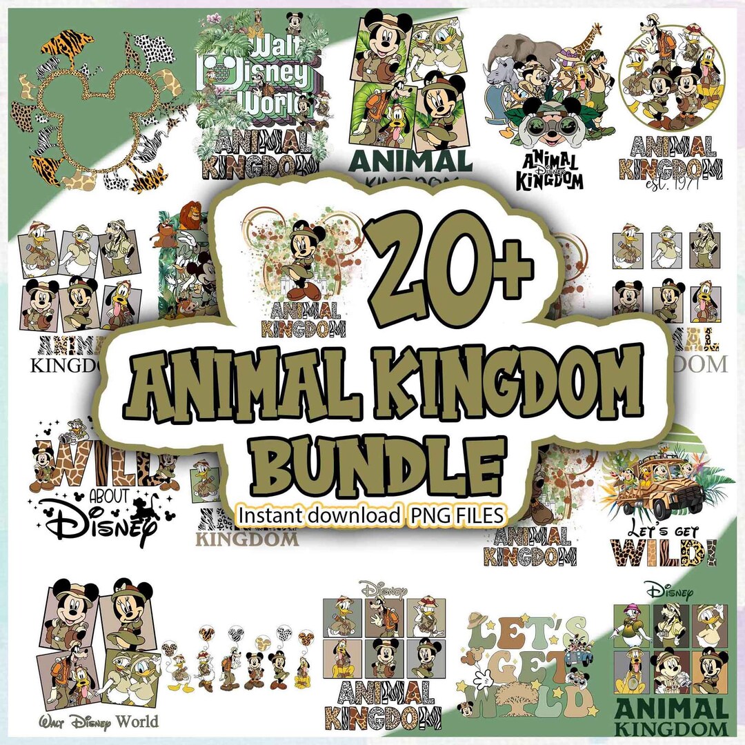 120 Animal Kingdom Bundle Png, Animal Kindom Bundle Svg, Family Safari ...