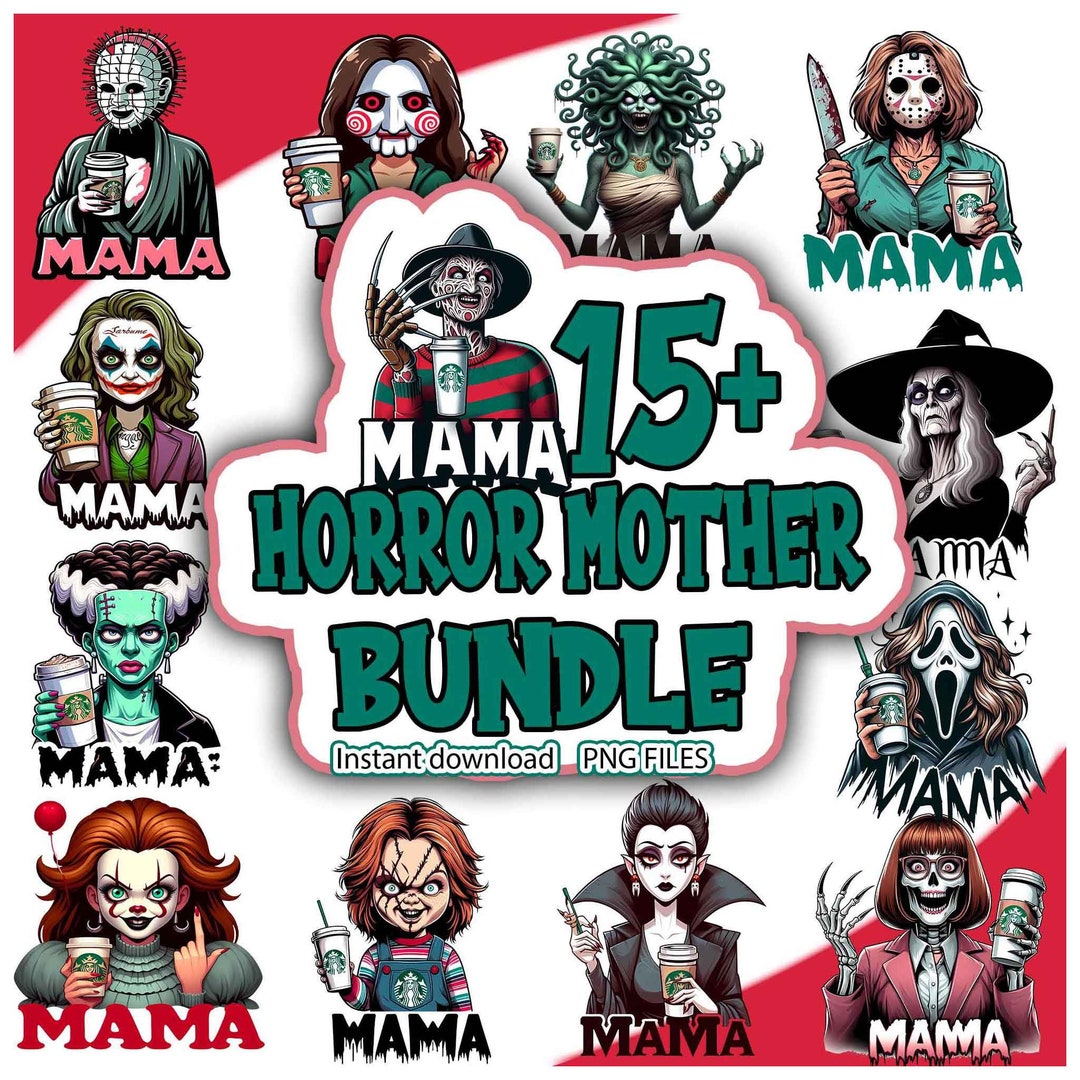 Mama Horror Characters Png, Horror Friends Png, Horror Bundle Png ...